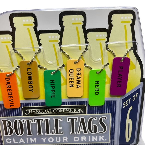 charcoal companion | Kitchen | Nib Bottle Tags Drinking Tags | Poshmark